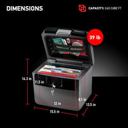 Sentry® Safe 0.70 cu. ft. Capacity Fire-Water File Safe at Menards®