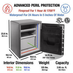 Sentry® Safe 2.05 cu. ft. Large CombinationFire Water Safe at Menards®