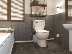 Saniflo™ 3-Piece White Tall Elongated Macerating Toilet System at Menards®