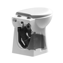 Sanicompact® Self-Contained Macerating White Tall Round Toilet System ...
