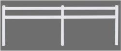 Yardworks® 2" x 6" x 16' White Vinyl Notched Fence Rail at Menards®