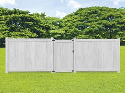 Yardworks Richmond 6 x 4 White Ash Privacy Gate at Menards®