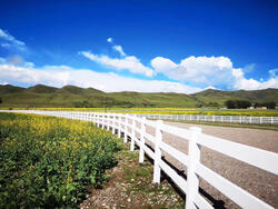 Yardworks® 2" x 6" x 16' White Vinyl Notched Fence Rail at Menards®