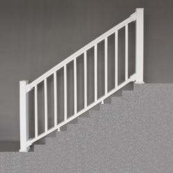 Designer's Image® 36" x 6' White Premium Classic Vinyl Stair Railing at ...
