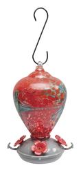 Muse Garden Phoenix Hand Blown Glass Hummingbird Feeder - 34 oz at Menards®