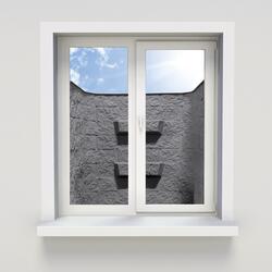 Shape Products® 50" W x 60" H x 36" Projection Block-Tex Fiberglass ...