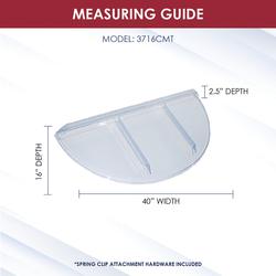 Shape Products® 37" W x 16" D x 2-1/2" H Economy Round Flat Window Well ...
