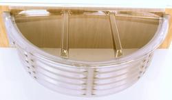 Shape Products® 37" W x 16" D x 2-1/2" H Economy Round Flat Window Well ...