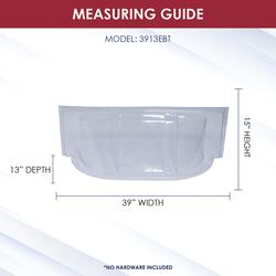 Shape Products® 39" W x 13" D x 15" H Medium-Weight Economy Straight ...