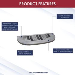 Shape Products® 39" W x 13" D x 1" H Heavy-Duty Straight Flat Grate ...