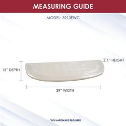 Shape Products® 39" W x 13" D x 1" H Heavy-Duty Straight Flat Window ...