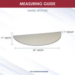 Shape Products® 39" W x 17" D x 1" H Heavy-Duty Round Flat Window Well ...