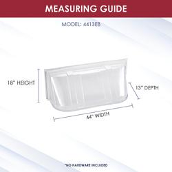 Shape Products® 44" W x 18" H x 13" D Medium-Weight Economy Straight ...