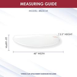 Shape Products® 48" W x 22" D x 2-1/2" H Premium Round Flat Window Well ...