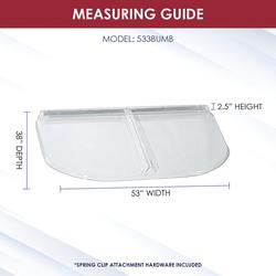 Shape Products® 53" W x 38" D x 2-1/2" H Premium Heavy-Arched Flat ...