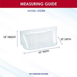 Shape Products® 55" W x 18" H x 22" D Straight Bubble Window Well Cover ...