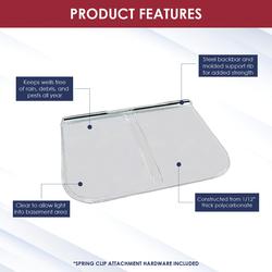 Shape Products® 58" W x 38" D x 2-1/2" H Premium Square Flat Window ...