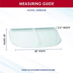 Shape Products® 58" W x 38" D x 2-1/2" H Premium Heavy-Arched Flat ...