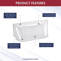 Shape Products® 60" W x 22" D x 15" H Straight Bubble Window Well Cover ...