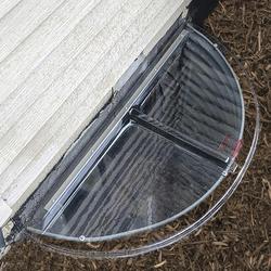 Shape Products® 48" W x 22" D x 2-1/2" H Premium Round Flat Window Well ...