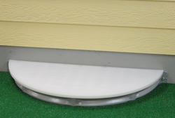 Shape Products® 39" W x 17" D x 1" H Heavy-Duty Round Flat Window Well ...