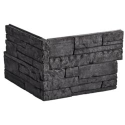 Vena Castlerock Graphite Manufactured Stone Veneer Siding Corner (2.6 ...