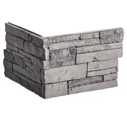 Vena Castlerock Silver Manufactured Stone Veneer Siding Corner (2.6 lin ...