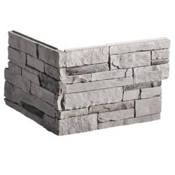 Vena Castlerock Titanium Manufactured Stone Veneer Siding Corner (2.6 ...