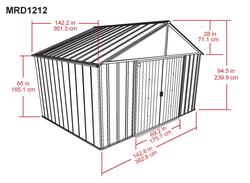 Arrow® Classic 12 x 12 Steel Outdoor Storage Shed at Menards®
