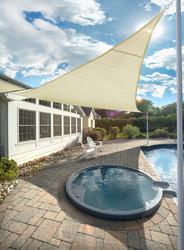 16' Cream Triangle Sun Shade at Menards®