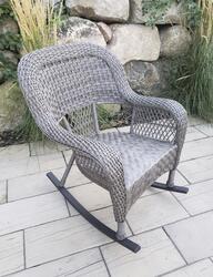 Backyard Creations® Huxley Gray Deep Seating Wicker Rocking Patio Chair ...