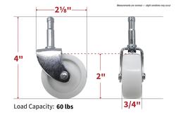 Shepherd Hardware® 2" Plastic Swivel Caster Wheel - 2 Pack at Menards®