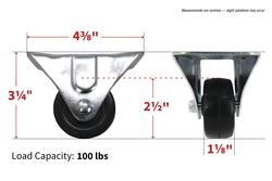 Shepherd Hardware® 2-1/2" Soft Rubber Rigid Caster Wheel at Menards®
