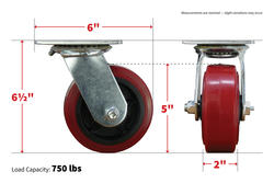 Shepherd Hardware® 5" Polyurethane Swivel Caster Wheel at Menards®