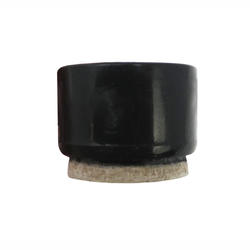Shepherd Hardware® 1" Black Plastic Leg Tips with Felt Base - 4 Pack at ...