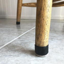 Shepherd Hardware® 1" Black Plastic Leg Tips with Felt Base - 4 Pack at ...