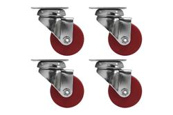 Shepherd Hardware® 2" Polypropylene Swivel Caster Wheel - 4 Pack at ...