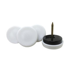 Shepherd Hardware 3 4 White Nail On Furniture Glides 4 Pack At Menards