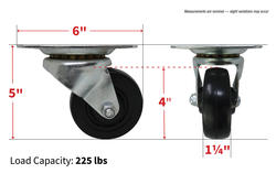 Shepherd Hardware® 4" Soft Rubber Swivel Caster Wheel at Menards®