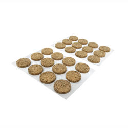 Shepherd Hardware® SurfaceGard® 1/2" Brown Self-Adhesive Cork Pads - 24 ...