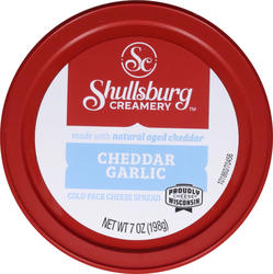 Shullsburg Creamery™ Cheddar Garlic Cold Pack Cheese Spread - 7 oz at ...