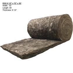 R-30 SilverCote Post Frame Unfaced Fiberglass Insulation Roll 9-1/2" x ...