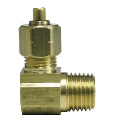 3/8" Compression x 1/2" MIP Lead-Free Brass Elbow Adapter at Menards®