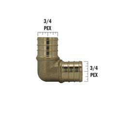 Sioux Chief PowerPEX® 3/4" PEX Crimp Brass Elbow at Menards®