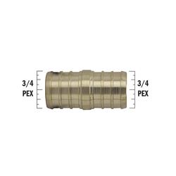Sioux Chief PowerPEX® 3/4" PEX Crimp Brass Coupling at Menards®