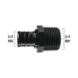 Sioux Chief PowerPEX® 3/4" PEX Crimp x MIP Poly Adapter - 2 Pack at ...