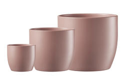 8.3" Basel Grenadine Tapered Clay Planter at Menards®