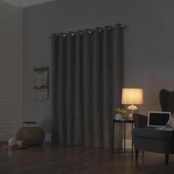 Sun Zero® Kline 52"W x 96"L Grey Blackout Grommet Curtain Panel at Menards®