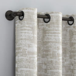 Sun Zero® Della 40"W x 84"L Linen Blackout Grommet Top Curtain Panel at ...