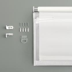 Sun Zero® Bridger 39"W x 64"L White Blackout Cordless Roman Shade at ...